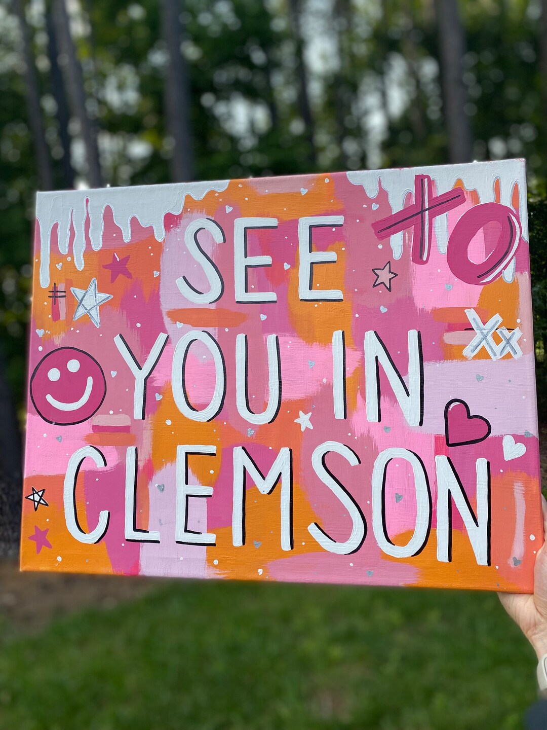 Custom Preppy “see You In” Canvas - Etsy