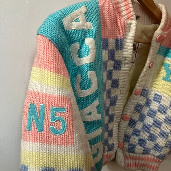 1980s Vintage Kids GIACCA Size 5 Young Gallery Logo L… - Gem