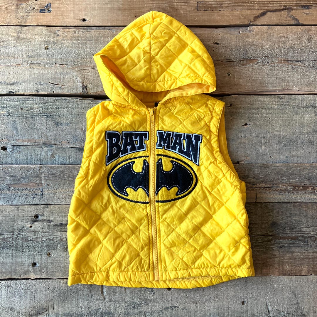 Y2K Vintage Batman Outfit Kids Size 5 Vest and Pants Early 2000s ...