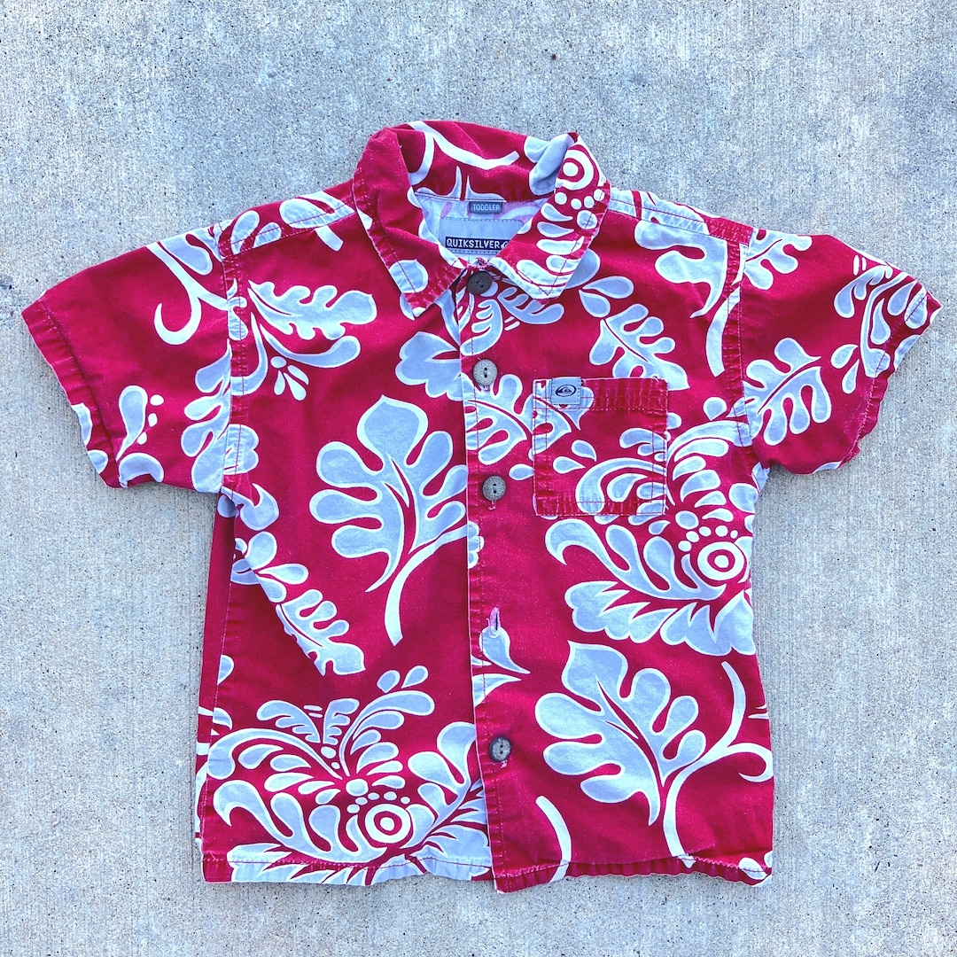 Vintage KIDS Y2K Toddler Quicksilver Size 3T Reed Skater Button up ...