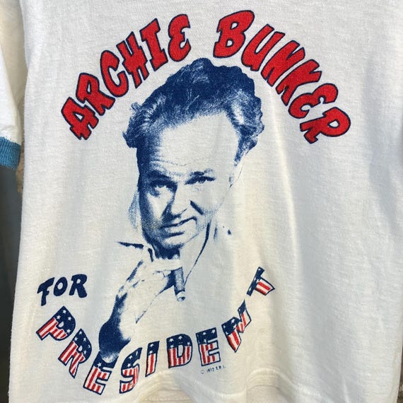1970s Vintage Kids Archie Bunker for President T-shir… - Gem