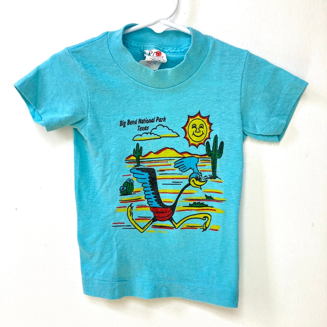Vintage Road Runner Toddler Size 2-4 T-shirt Big Bend National Park ...