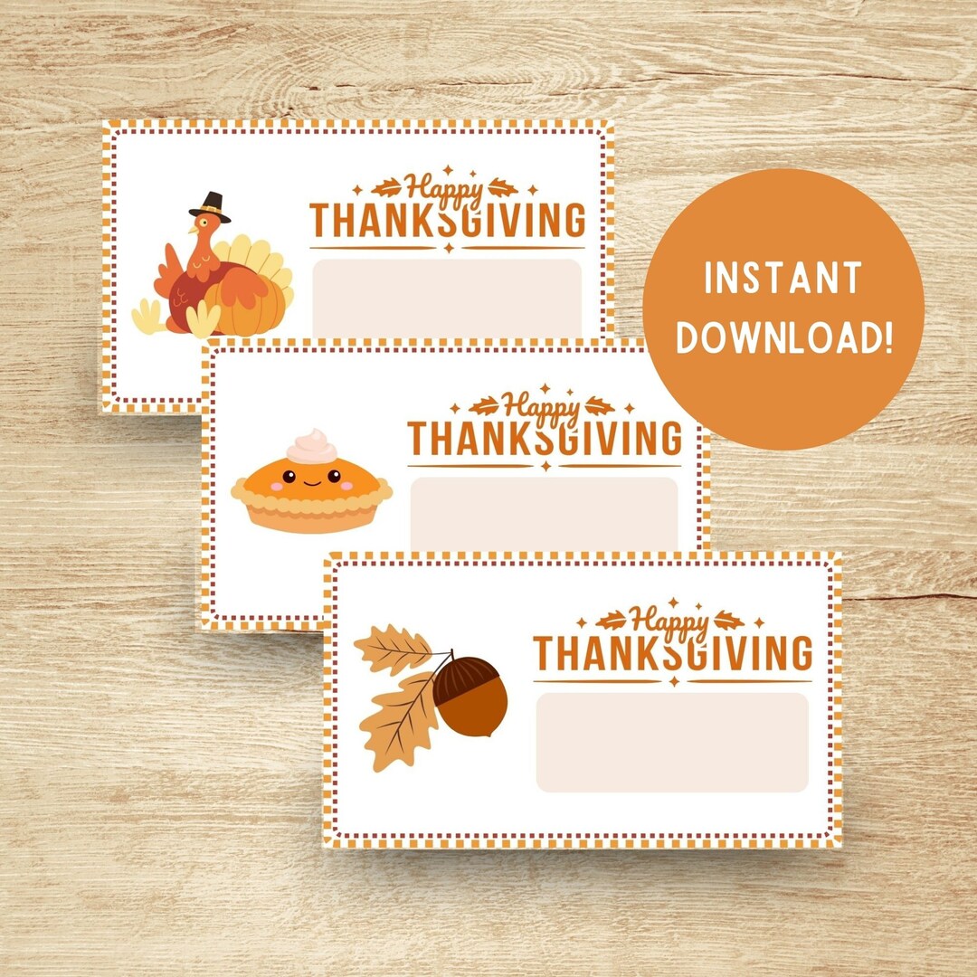 Thankful Gift Tag Teacher Thanksgiving Gift Tag PTA - Etsy