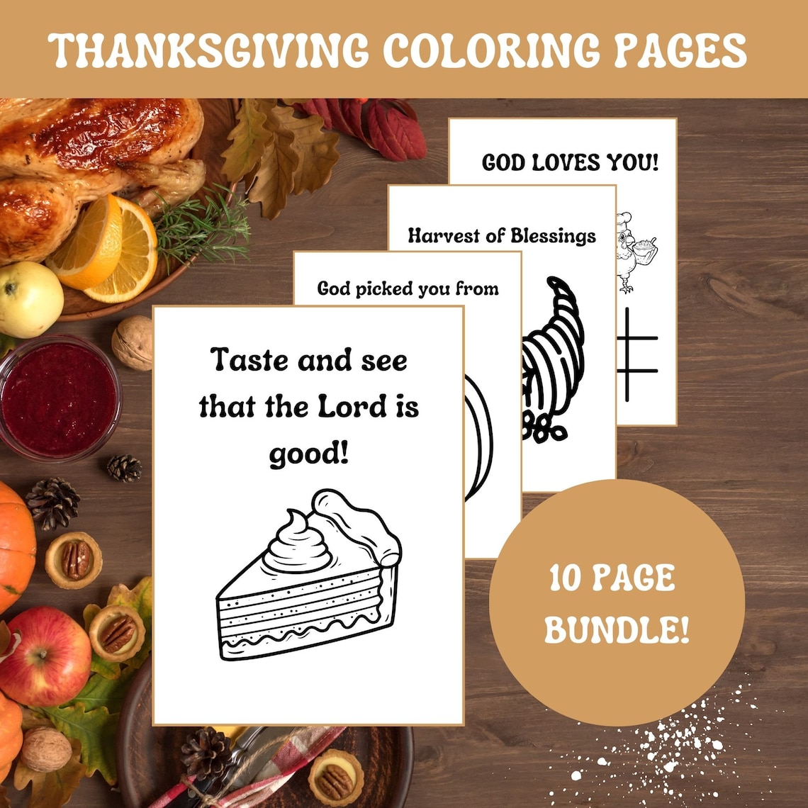 Thanksgiving Coloring Book Pages , Faith Based Fall Coloring Pages ...