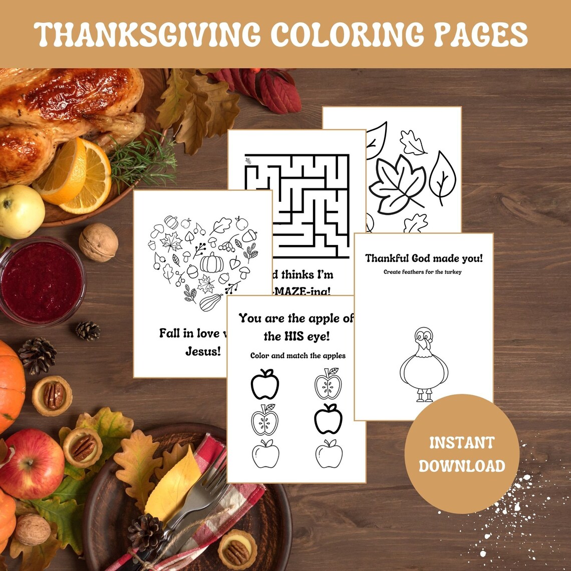 Thanksgiving Coloring Book Pages , Faith Based Fall Coloring Pages ...