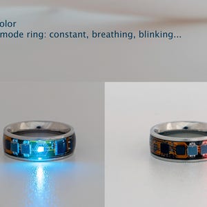 Sci-fi Blinking LED Ring - Solar Powered - Etsy