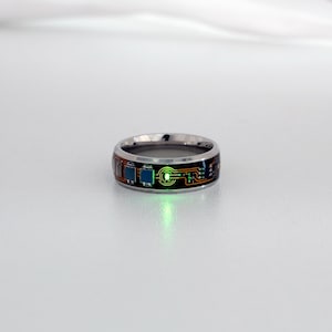 Sci-fi Blinking LED Ring - Solar Powered - Etsy