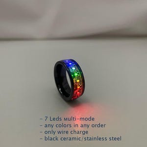 Sci-fi Blinking LED Ring - Solar Powered - Etsy