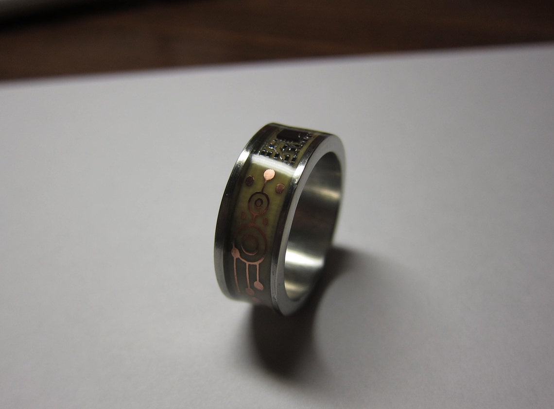 Sci-fi Blinking LED Ring Solar Powered - Etsy