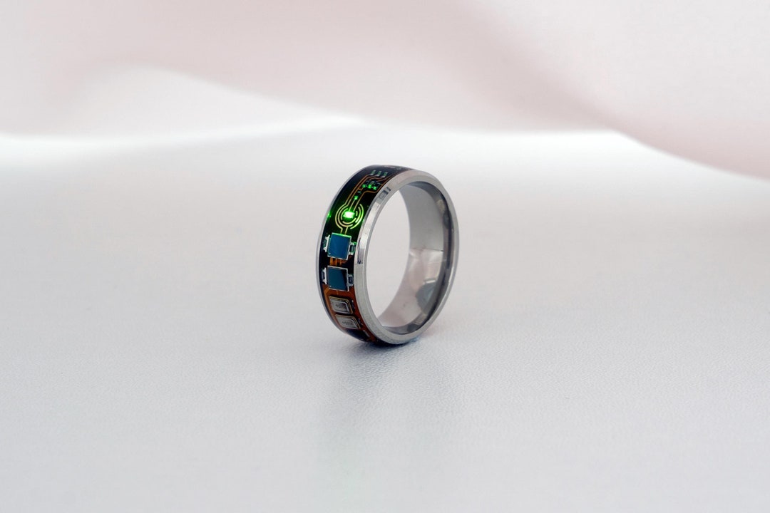 Sci-fi Blinking LED Ring - Solar Powered - Etsy