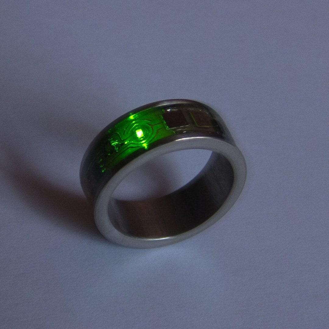Sci-fi Blinking LED Ring Solar Powered - Etsy