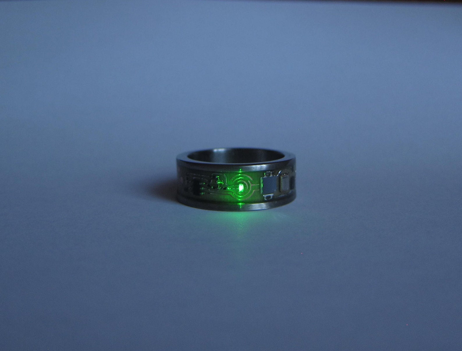 Sci-fi Blinking LED Ring Solar Powered - Etsy