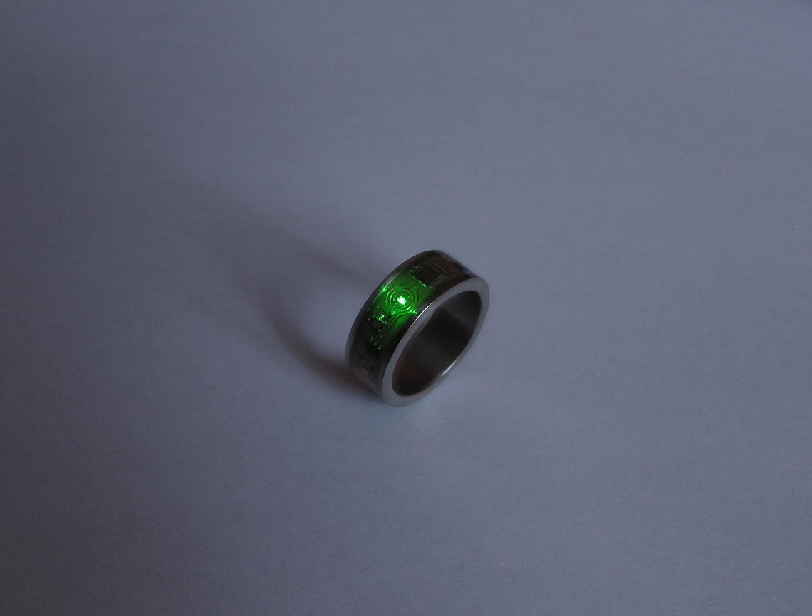 Sci-fi Blinking LED Ring Solar Powered - Etsy