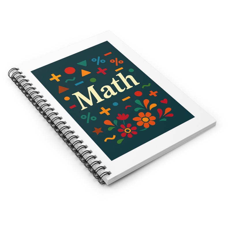Math Spiral Notebook-students Notebook-teacher Notebooks-school ...