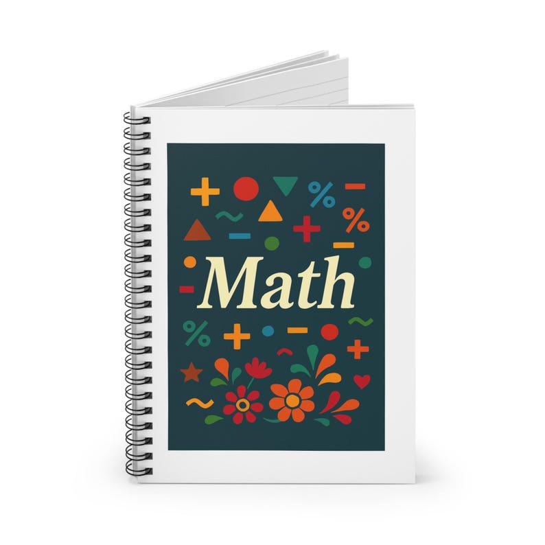 Math Spiral Notebook-students Notebook-teacher Notebooks-school ...