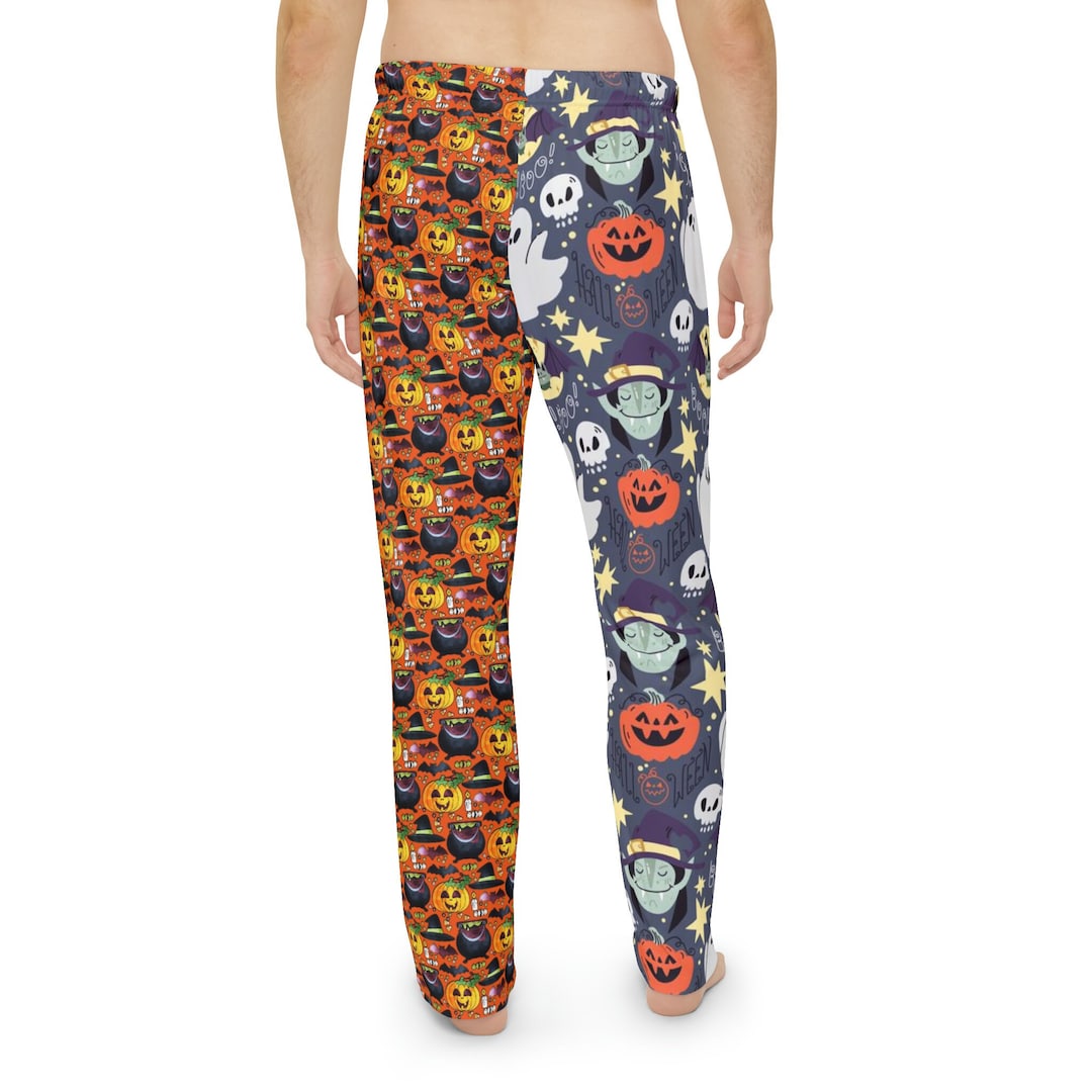 Halloween Pajama Pants Funny Goofy Ghosts Vampires Men - Etsy