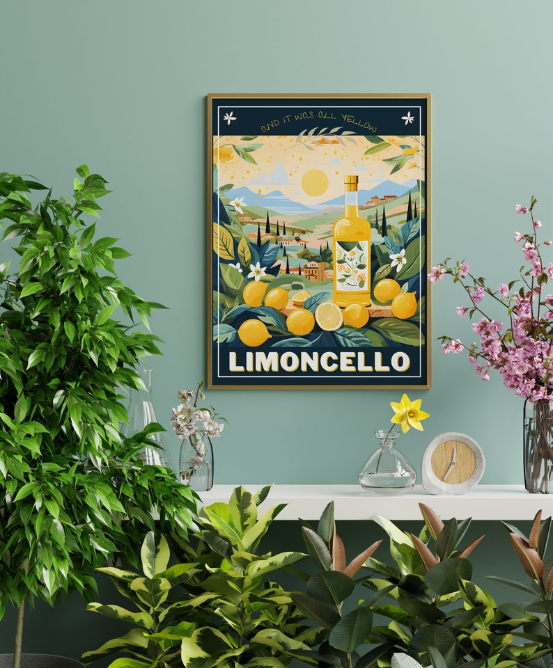 Limoncello Poster Printable Digital Download Bar Art - Etsy