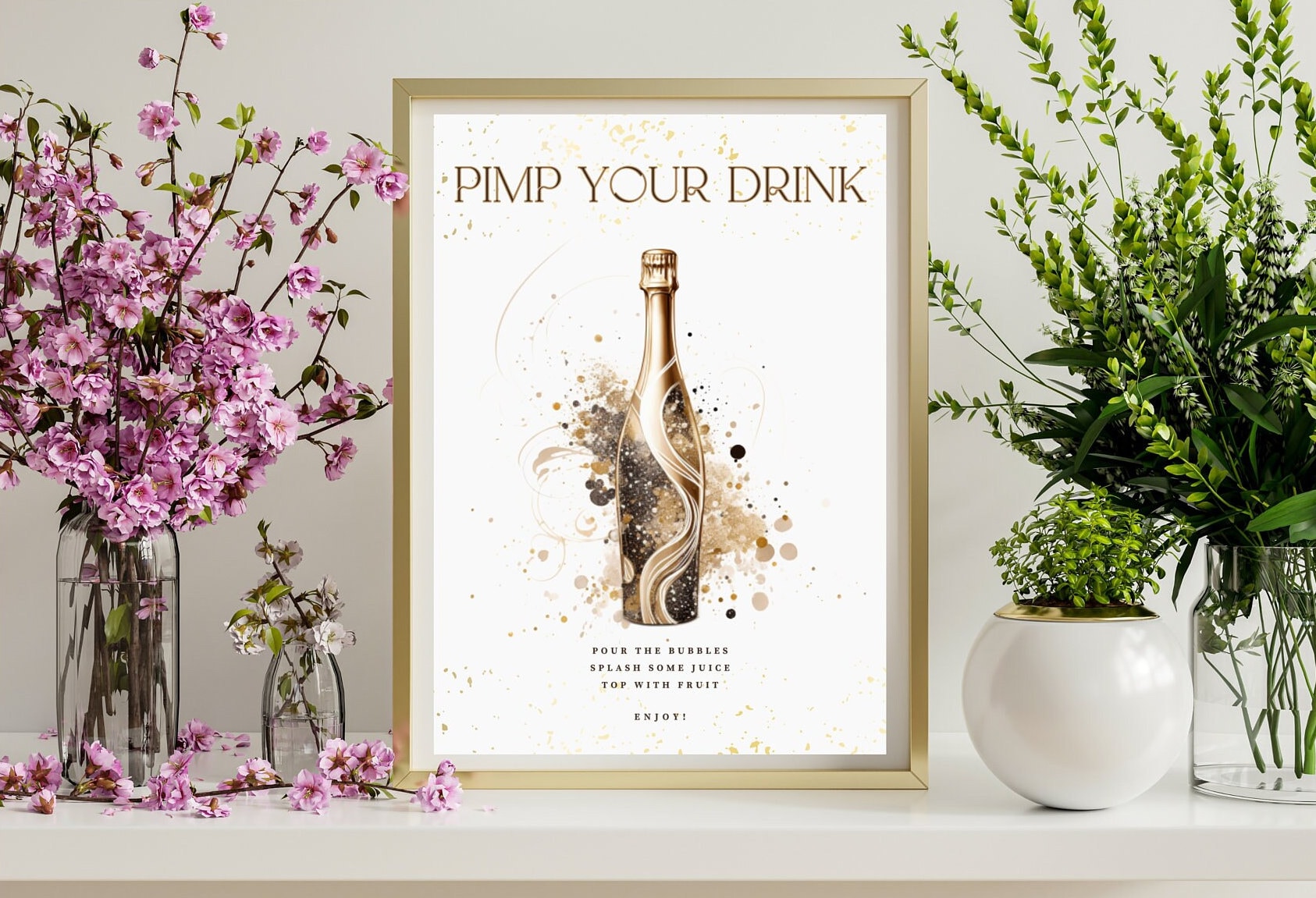 Pimp Your Drink Bar Sign | Printable | Digital Download | Decor for ...