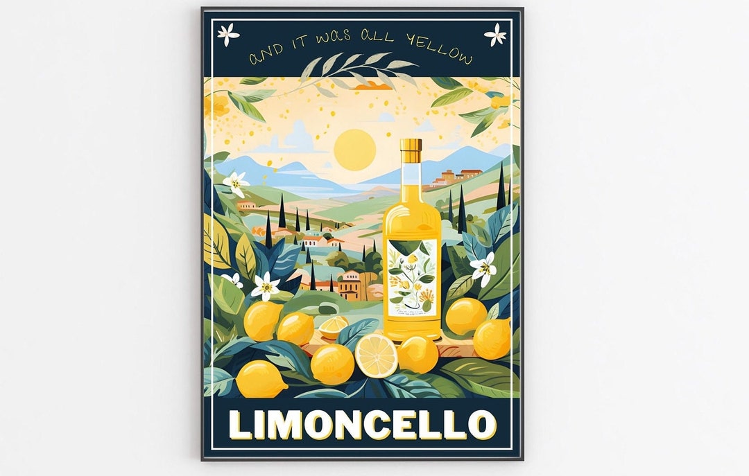 Limoncello Poster Printable Digital Download Bar Art - Etsy
