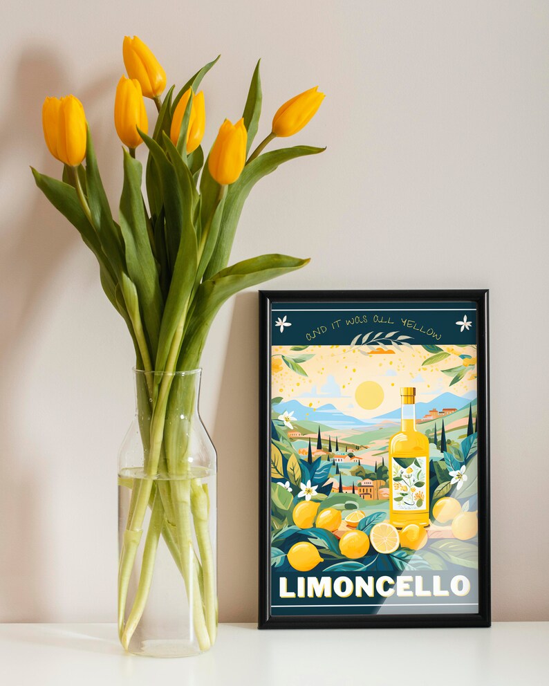 Limoncello Poster Printable Digital Download Bar Art - Etsy