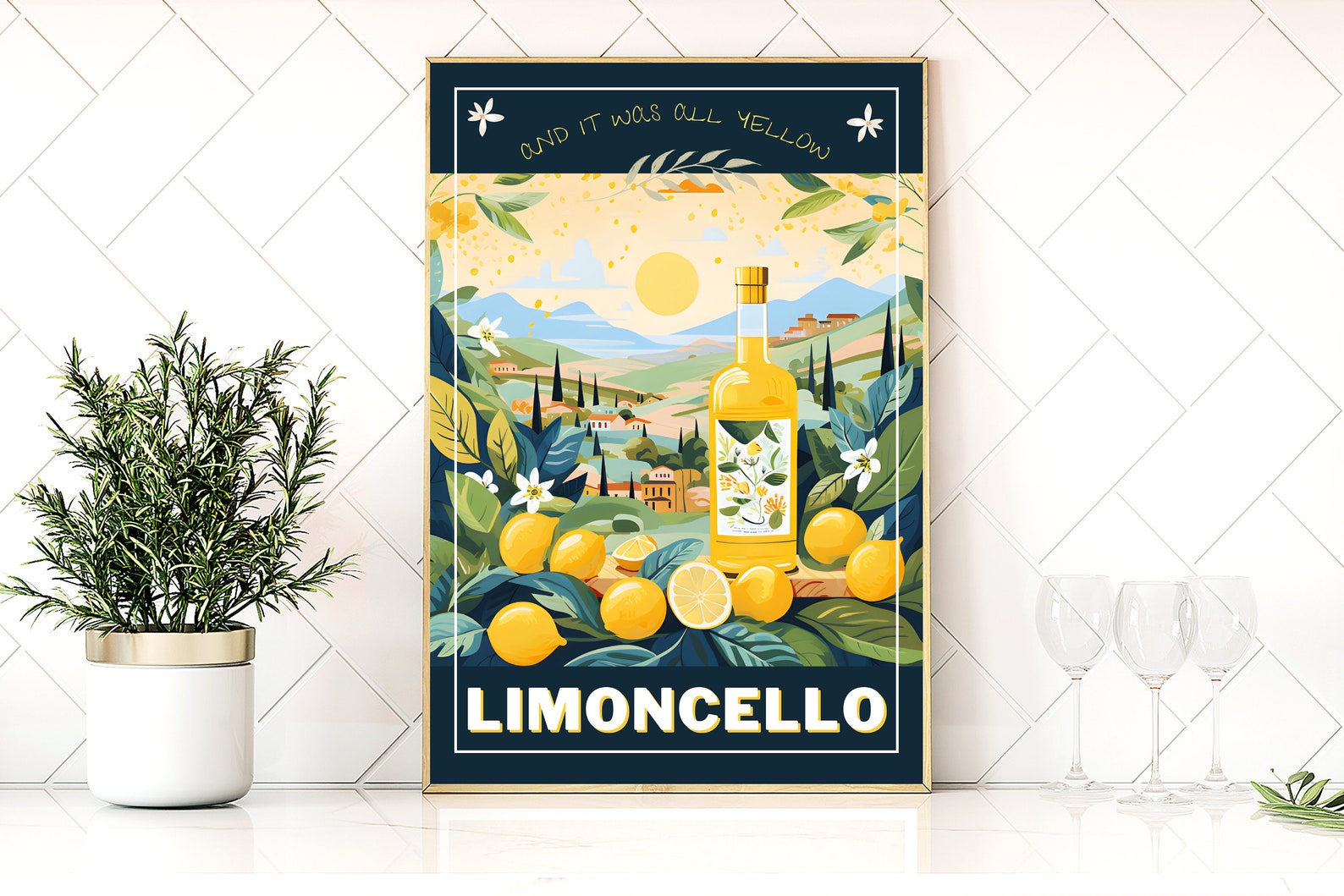 Limoncello Poster Printable Digital Download Bar Art - Etsy