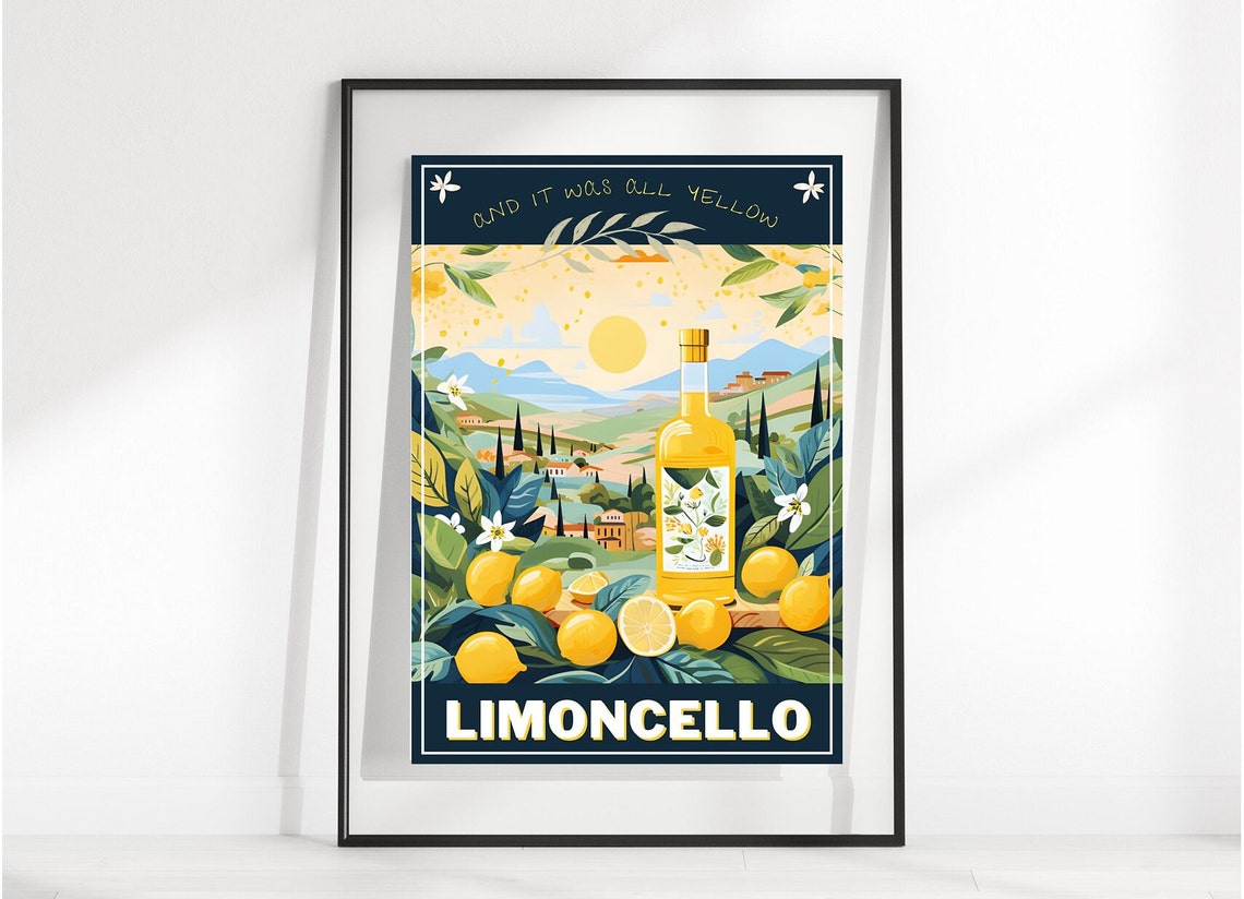 Limoncello Poster Printable Digital Download Bar Art - Etsy