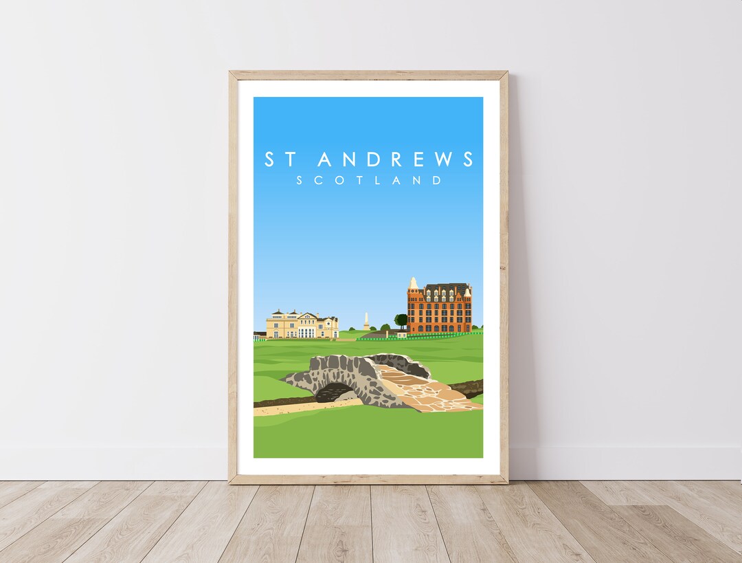St Andrews Golf Poster - Instant Download - Etsy