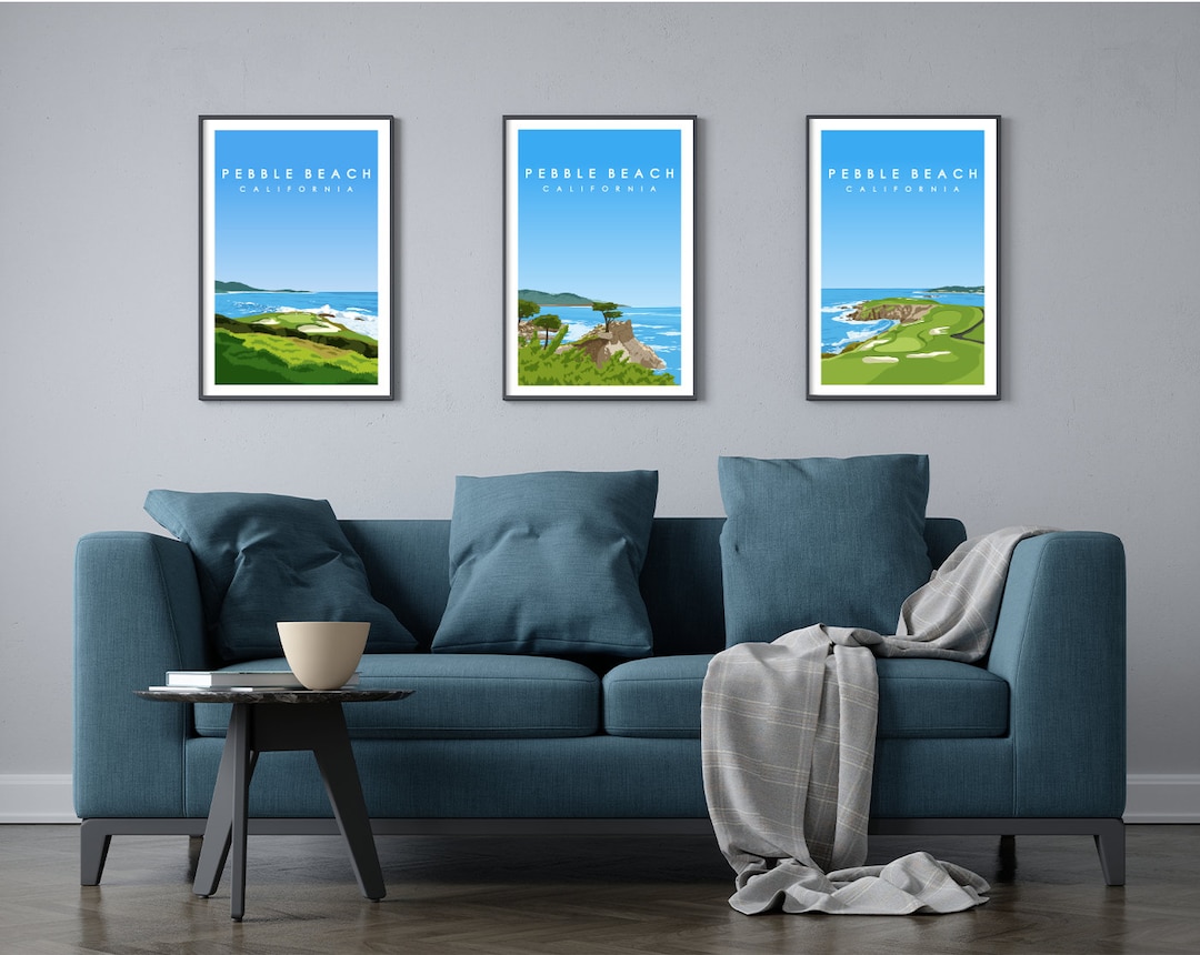 Pebble Beach Golf Poster Set - Instant Download - Etsy