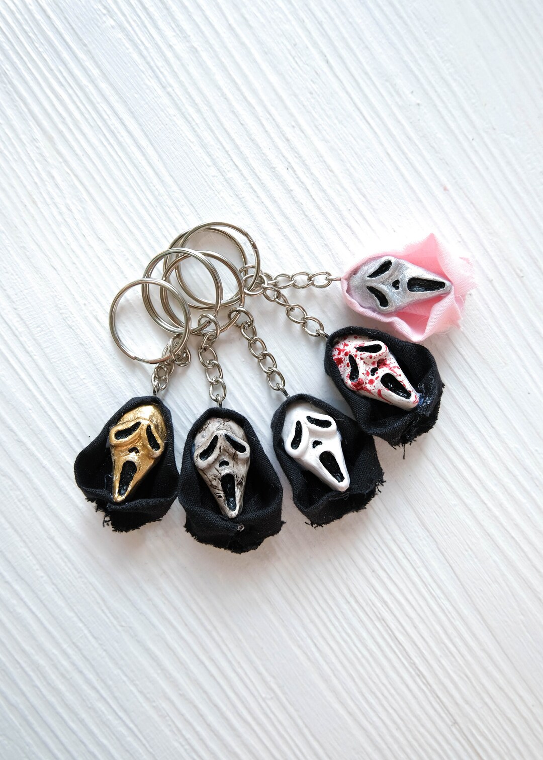 Scream Inspired Ghostface Keyrings - Etsy