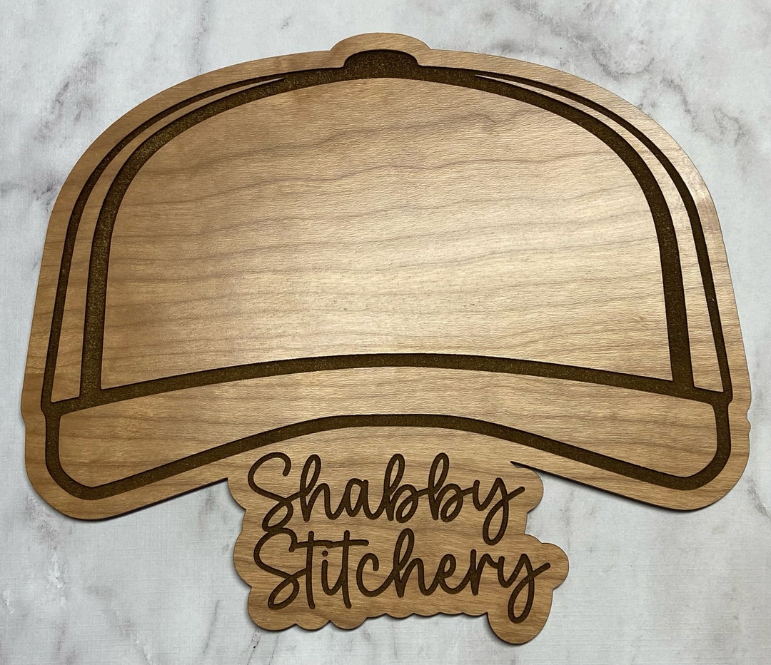 Hat Board for Trucker Hat Bar, Hat Bar Template, Personalized Wooden ...