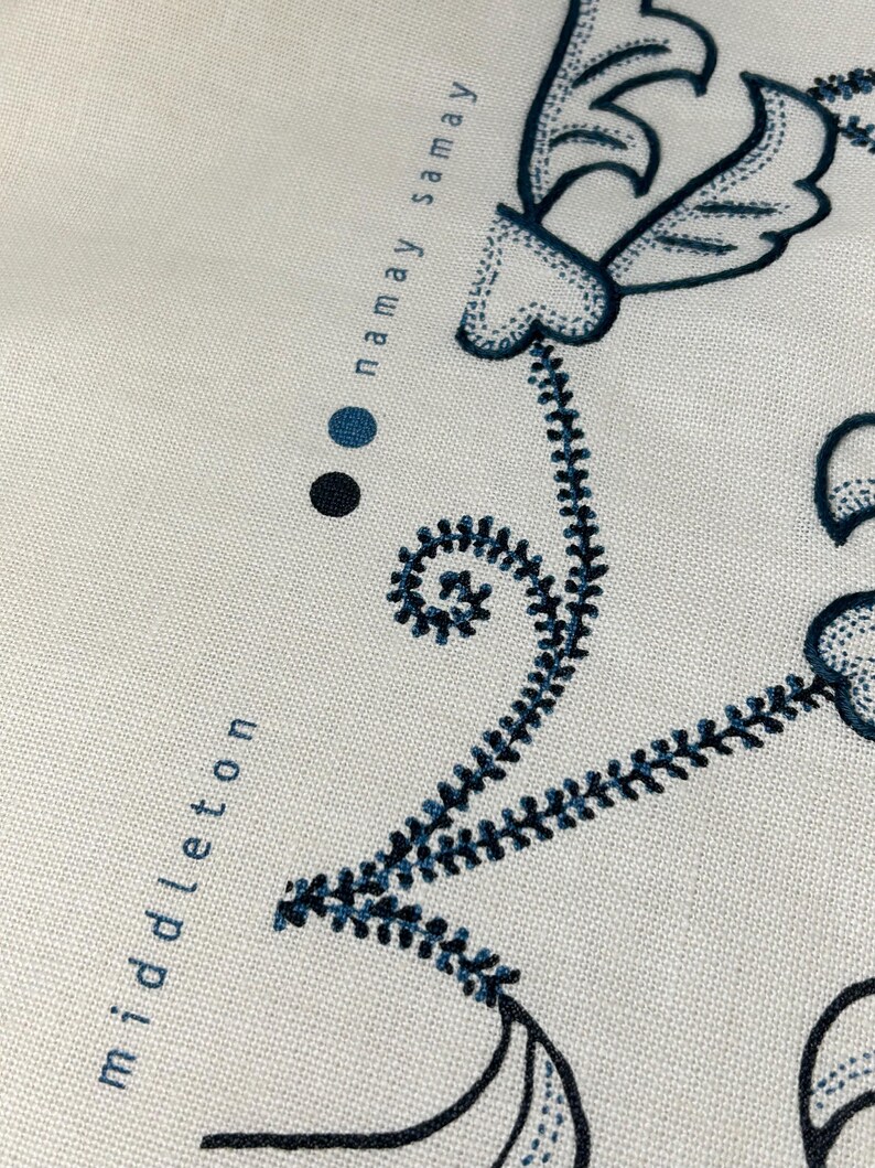 Namy Samay "middleton” Embroidered Print– 17.25 Yards - Etsy