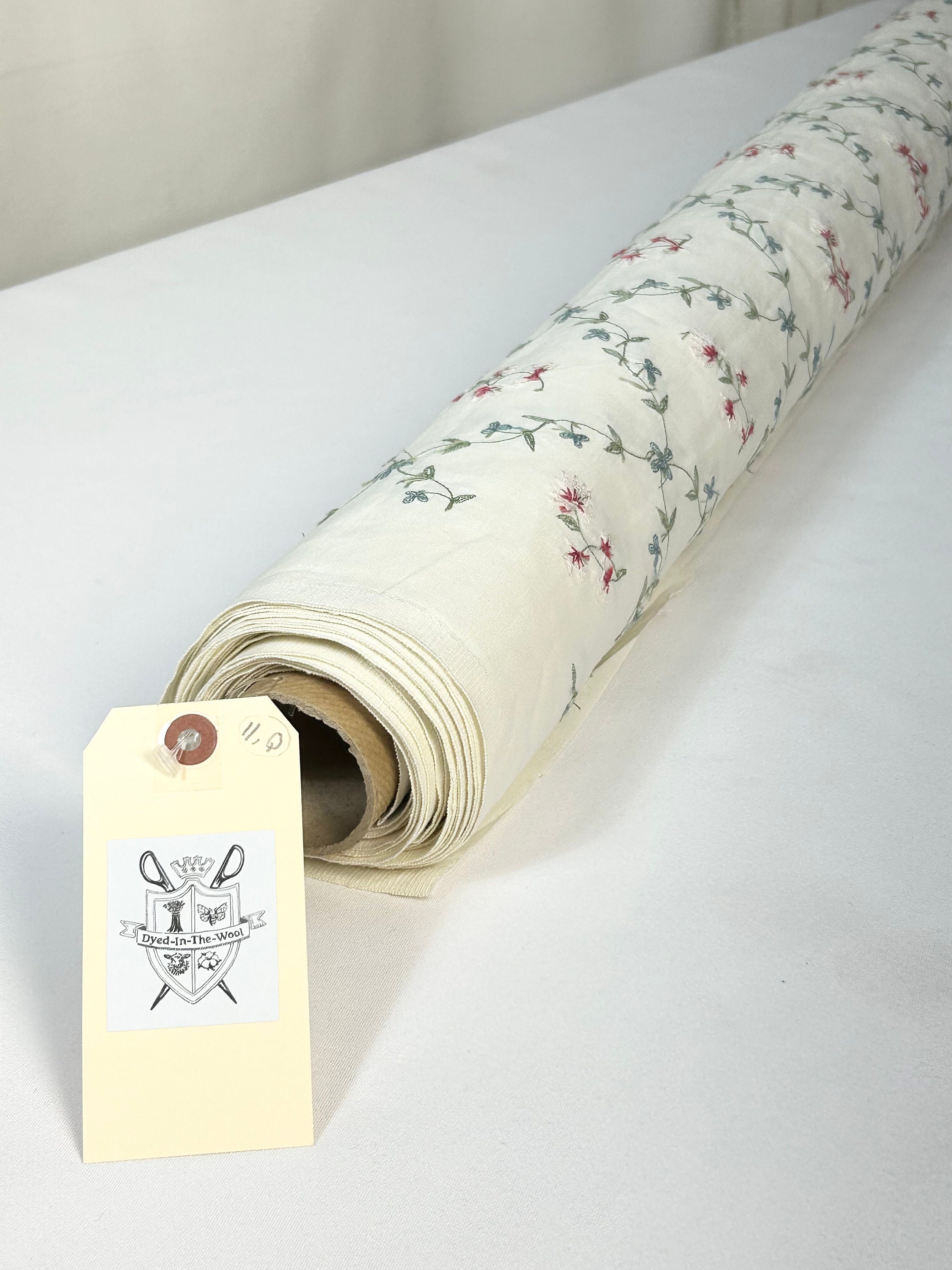 Chelsea Textile "tiny Trellis” Embroidery– 6.25 Yards - Etsy