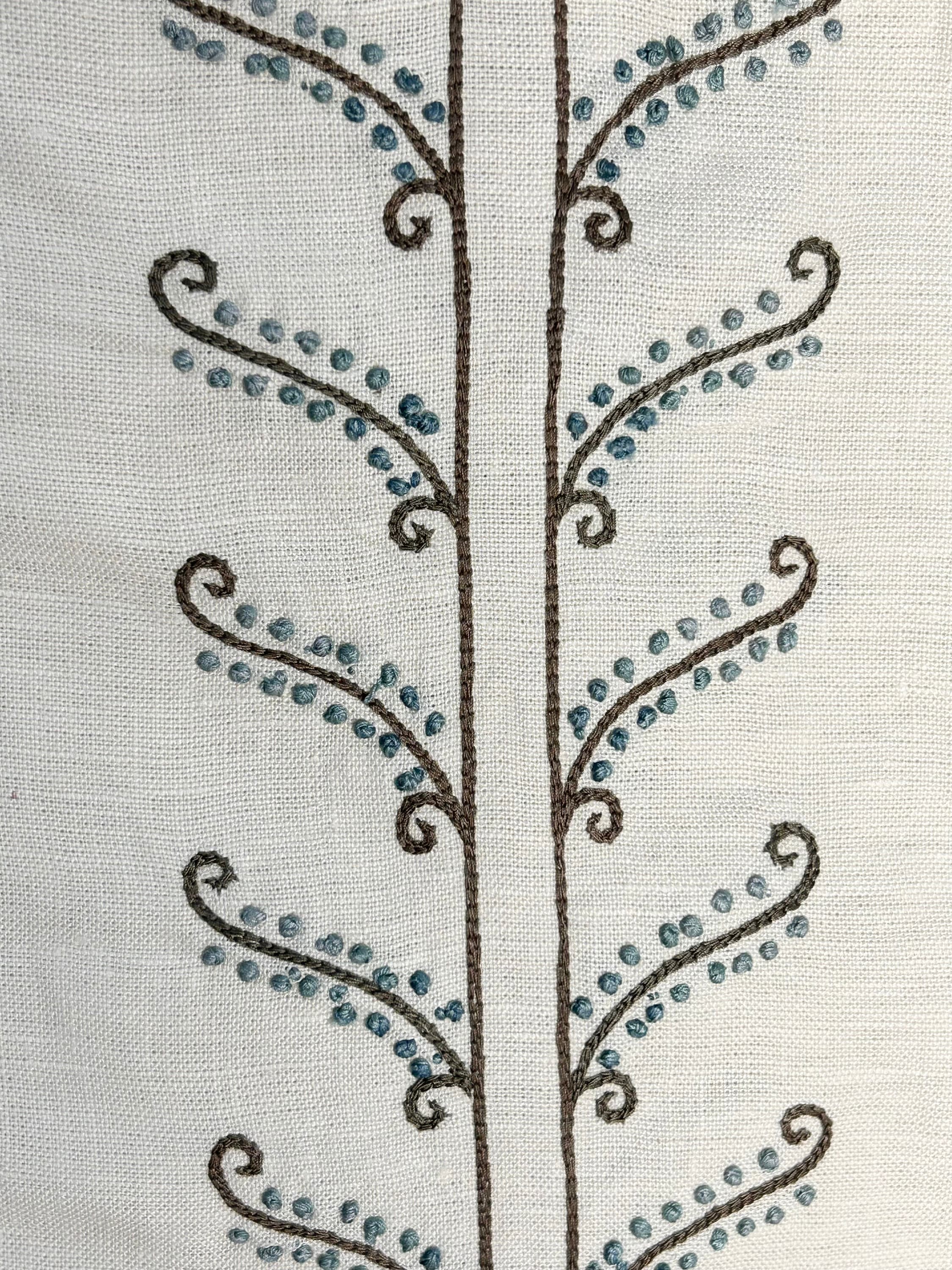 Chelsea Textiles "moghul Leaf Stripe” Embroidery– 6.25 Yards - Etsy