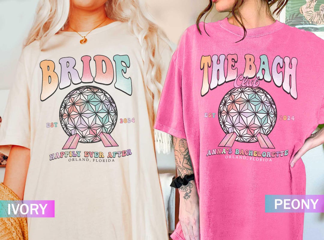Custom Epcot Bachelorette Party Shirt, Bride Squad, Bride Crew Shirts ...