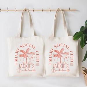 Custom Bachelorette Tote, Beach Bachelorette Tote Bag, Bridal Party ...