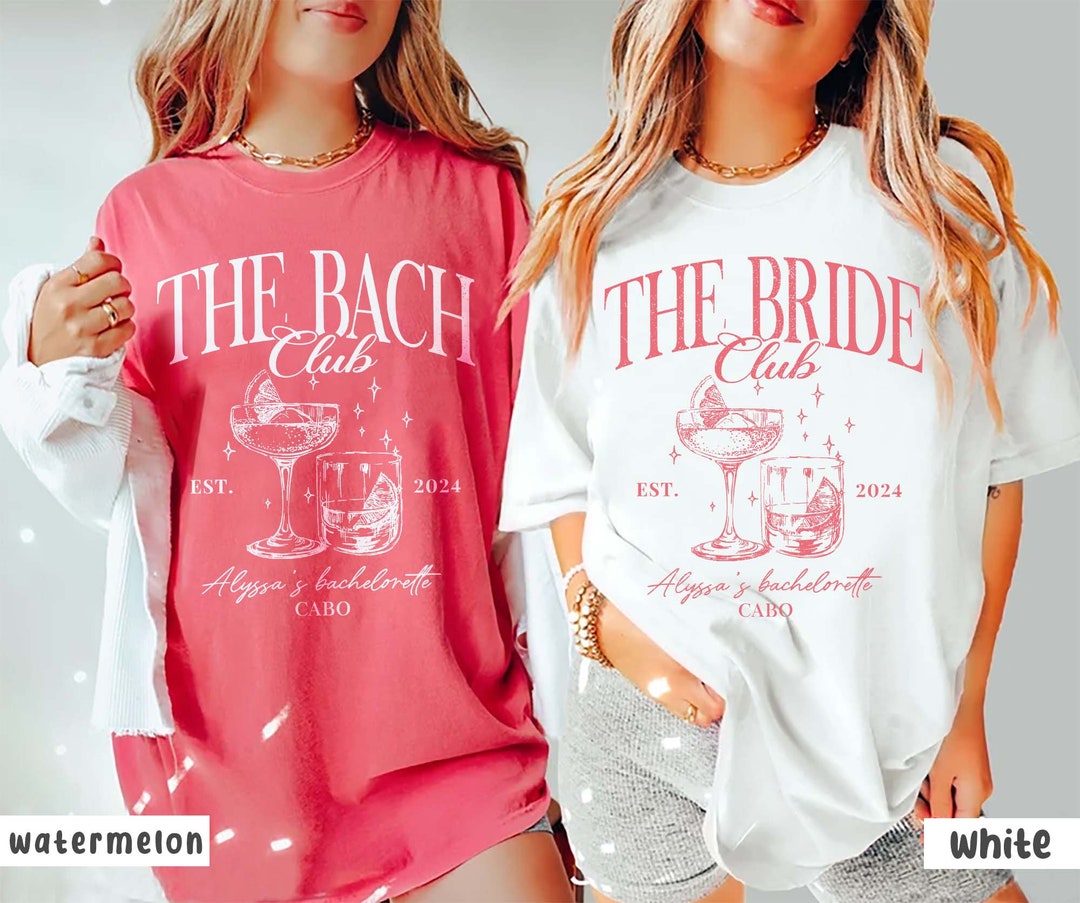 Custom Bachelorette Party Shirt, Luxury Bach, Bachelorette Merch ...
