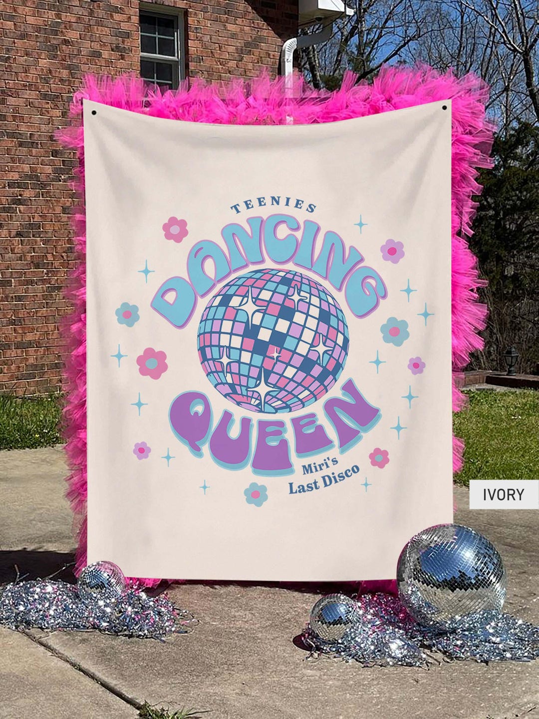 Dancing Queen Banner, Disco Themed Sign, Mamma Mia Party Decorations ...