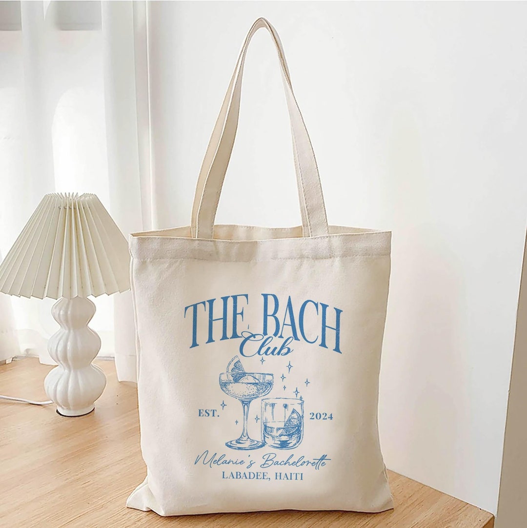 Custom Bachelorette Totes, Club Bachelorette Tote, Beach Bachelorette ...