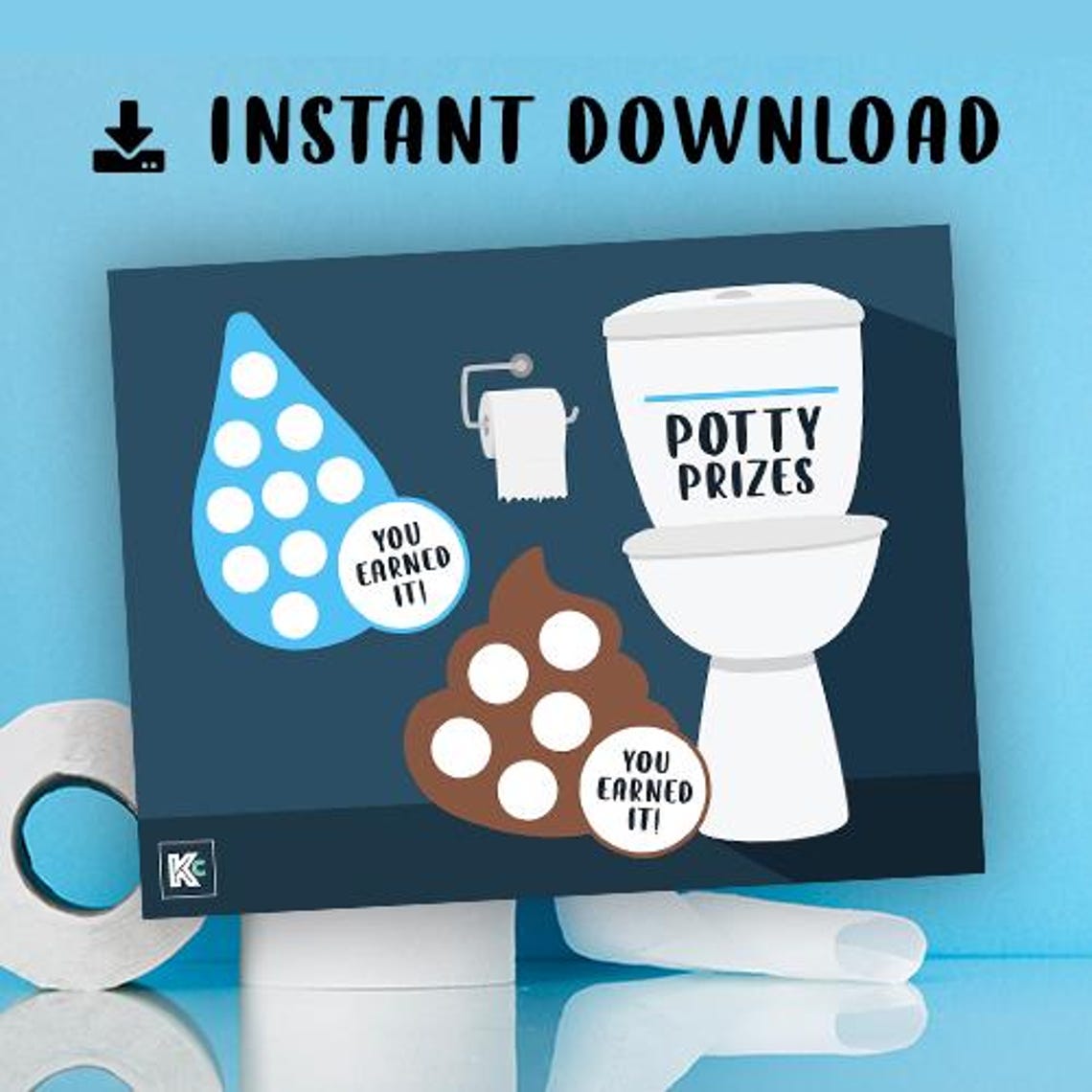 Printable Kids Potty Training Prizes Sticker Chart - Etsy