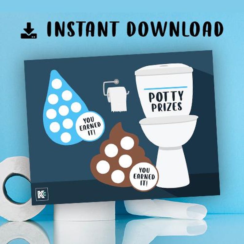 Printable Kids Potty Training Prizes Sticker Chart - Etsy