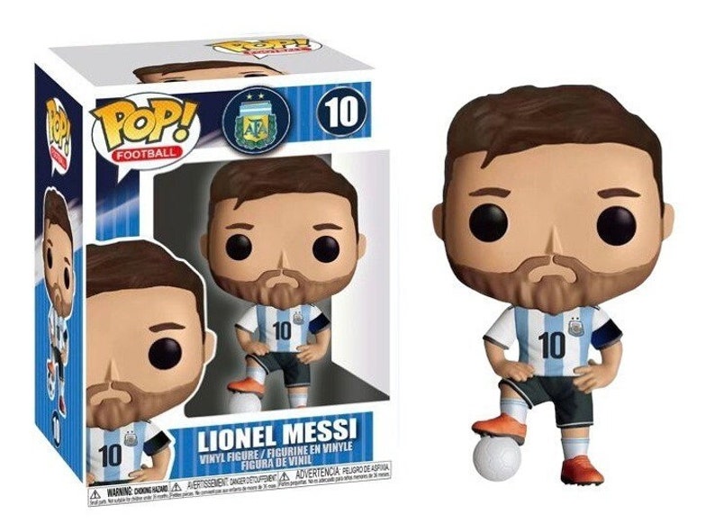 Funko Pop Lionel Messi Argentina. Fútbol Mundial Catar 2022. Figura Leo ...