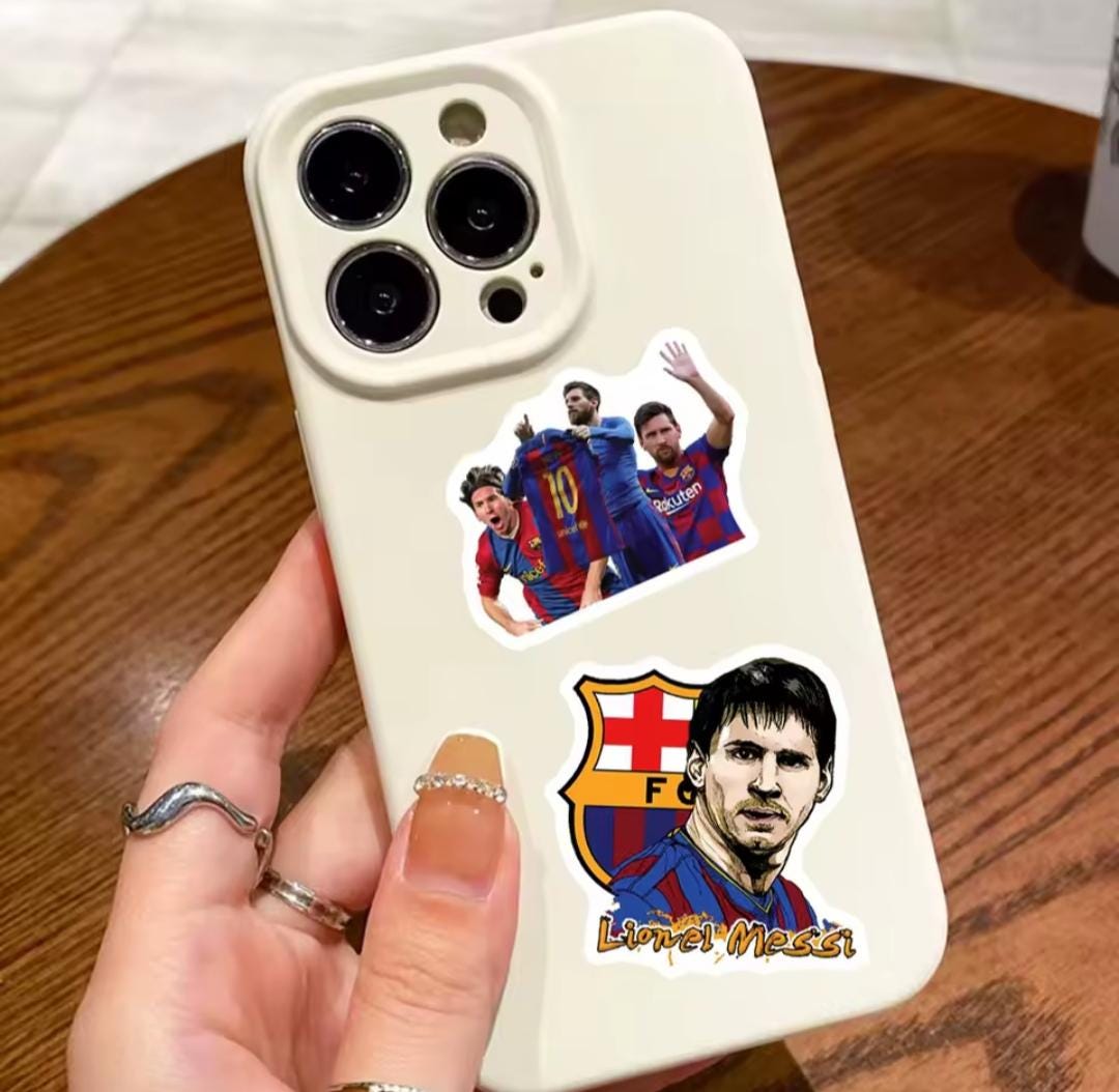 Lionel Messi Stickers Pack – 50 Waterproof Barcelona Stickers | FC ...