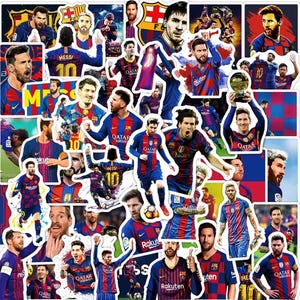 Lionel Messi Stickers Pack – 50 Waterproof Barcelona Stickers | FC ...
