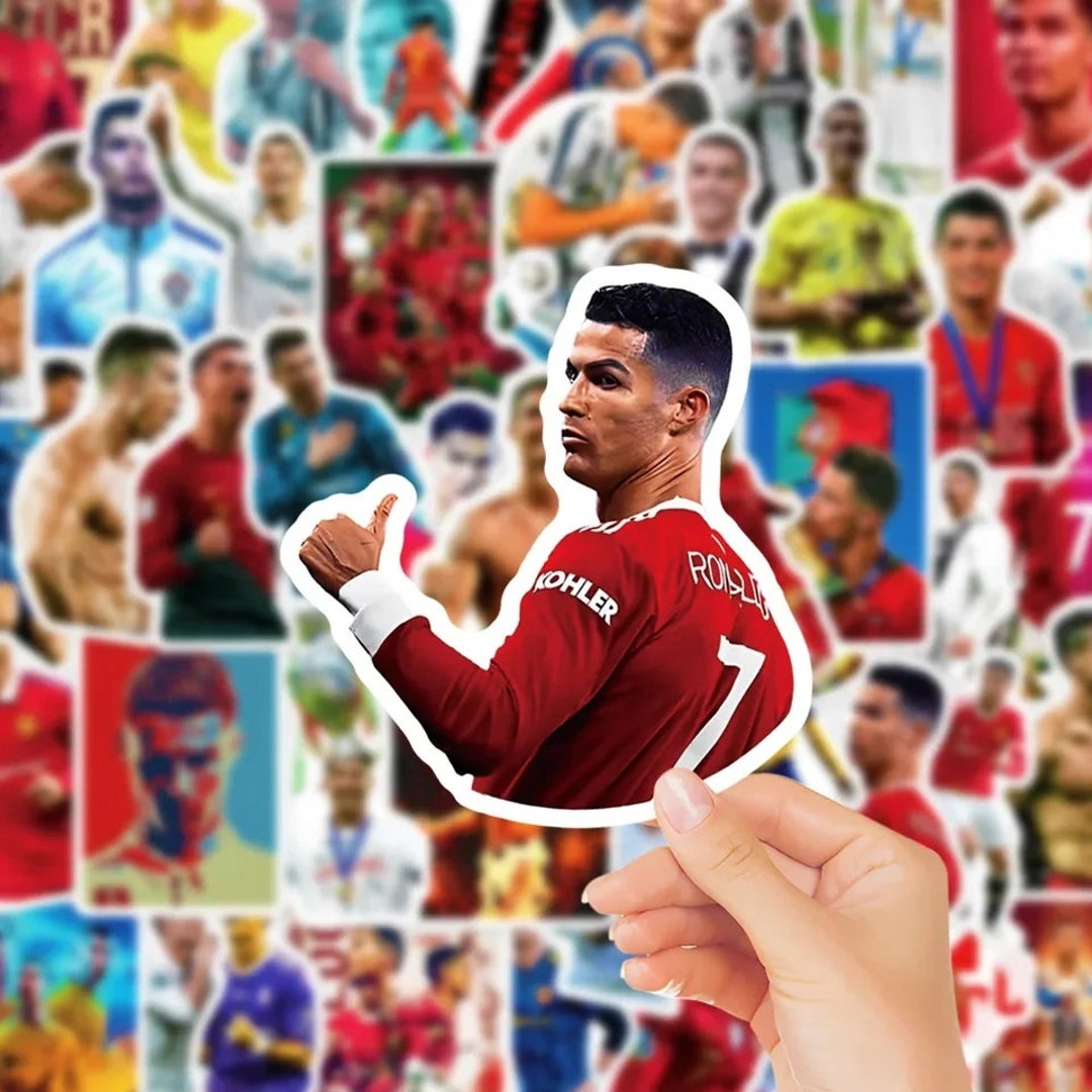 Cristiano Ronaldo Sticker Pack – 50 Waterproof Vinyl Stickers | CR7 ...