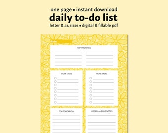 Pink Floral Digital to Do List, Goodnotes Template, Undated to Do List ...