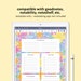 Rainbow Floral Digital to Do List, Goodnotes Template, Undated to Do ...