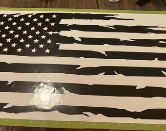 American Made Distressed Flag - Etsy