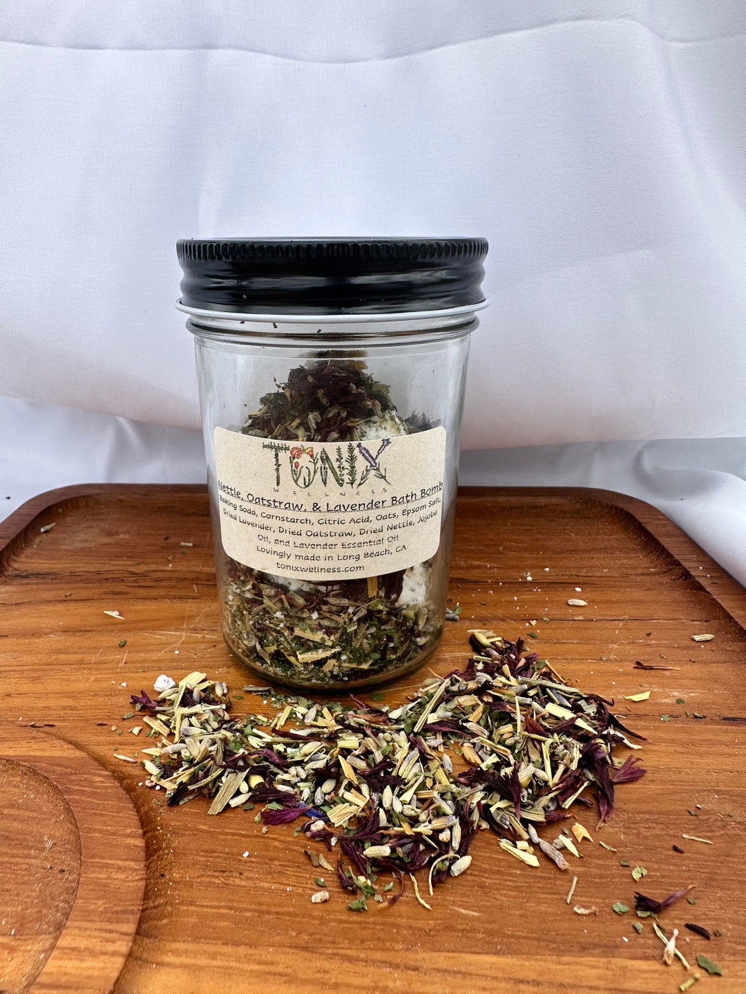 Nettle, Oatstraw, & Lavender-infused Bath Bomb - Etsy