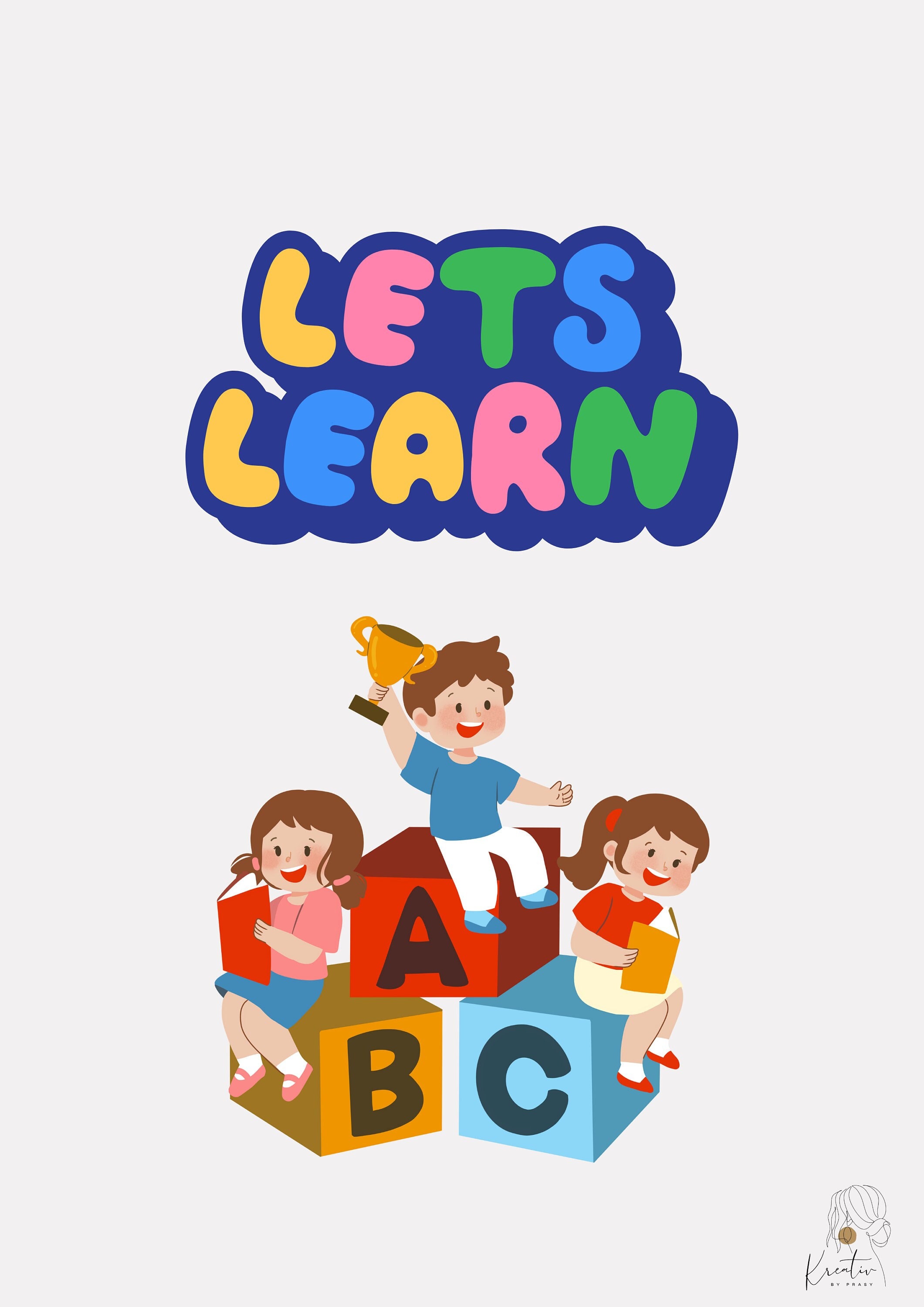 Let's Learn Alphabet - Etsy