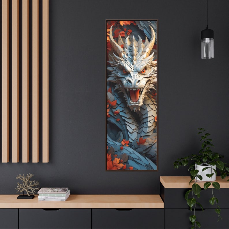 Majestic Dragon Vertical High end Canvas Print 20 X 60 Wall Art Decor majestic-dragon-vertical-high-end-canvas-print-20-x-60-wall-art-decor